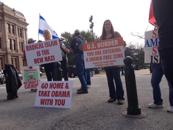 Anti-Muslim Protests at Texas Capitol - Free Press Houston